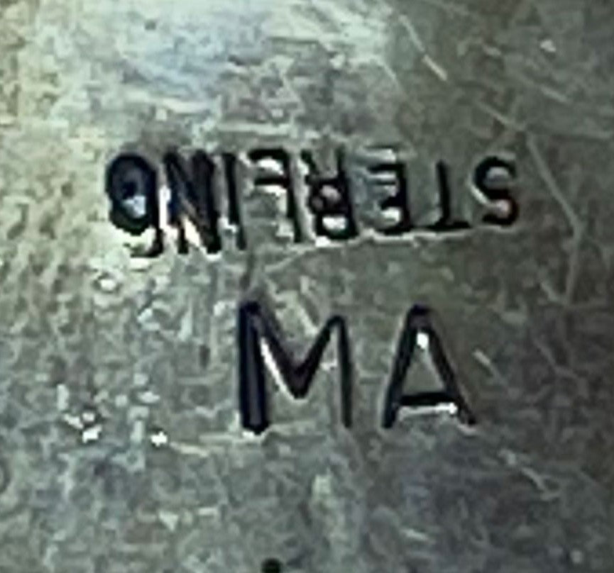 Sterling Silver MA Large Etched Cowboy Boot Brooch Pin Hand Made 63mm ...