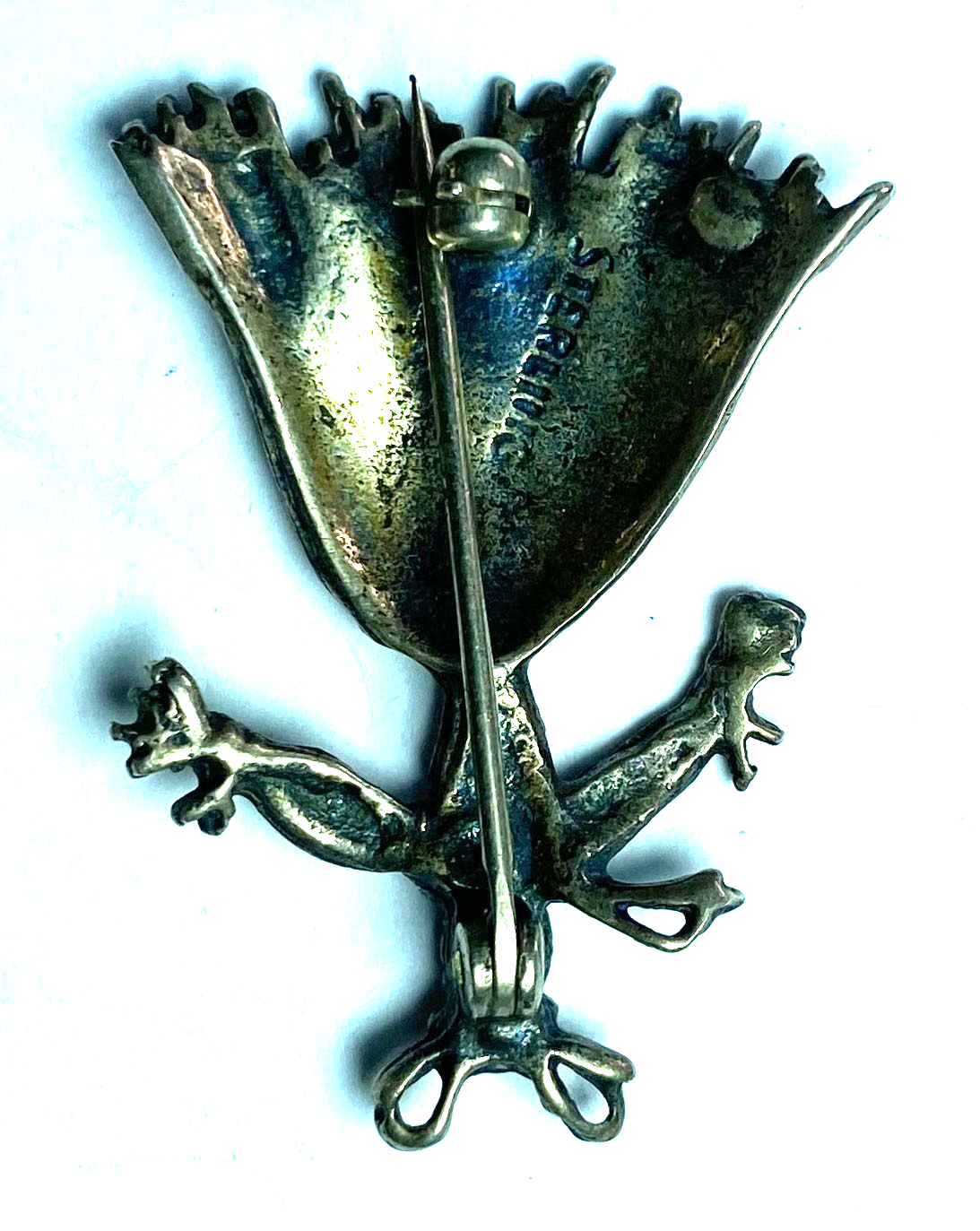 Sterling Silver Nenette Rag Yarn Doll Cornhusk Voodoo Brooch Pin 36mm ...