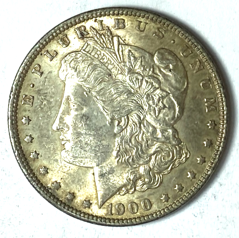 1900 $1 Morgan Silver One Dollar US Coin Philadelphia AU – Precious ...