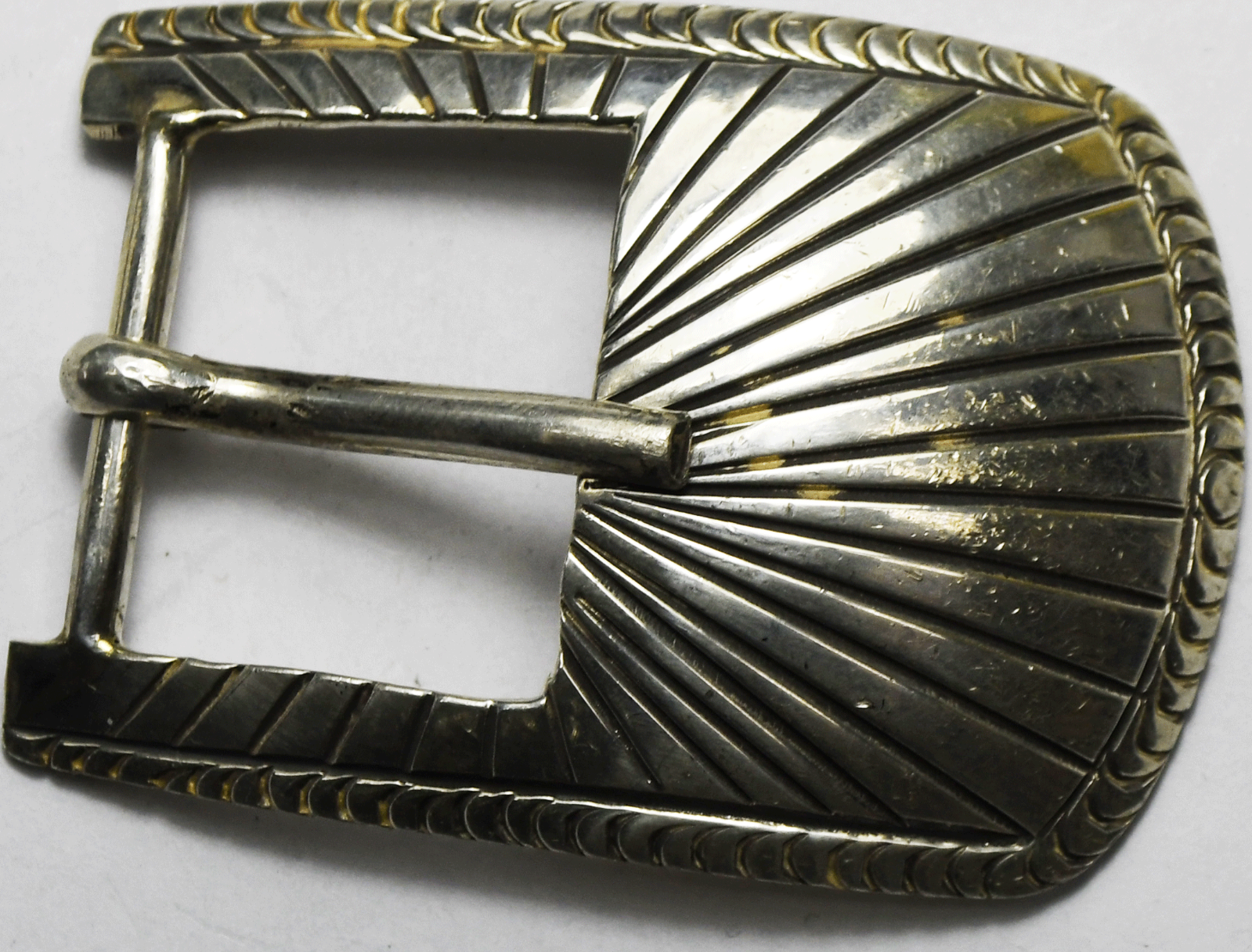 Jim Wilson Sterling Silver Concho Belt Buckle 2" x 1-1/2" 21mm Belt ...