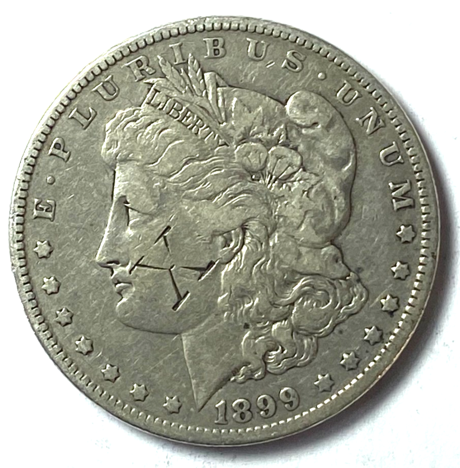 1899 O $1 Morgan Silver One Dollar US Coin Micro O VAM 4 X Counter Sta ...
