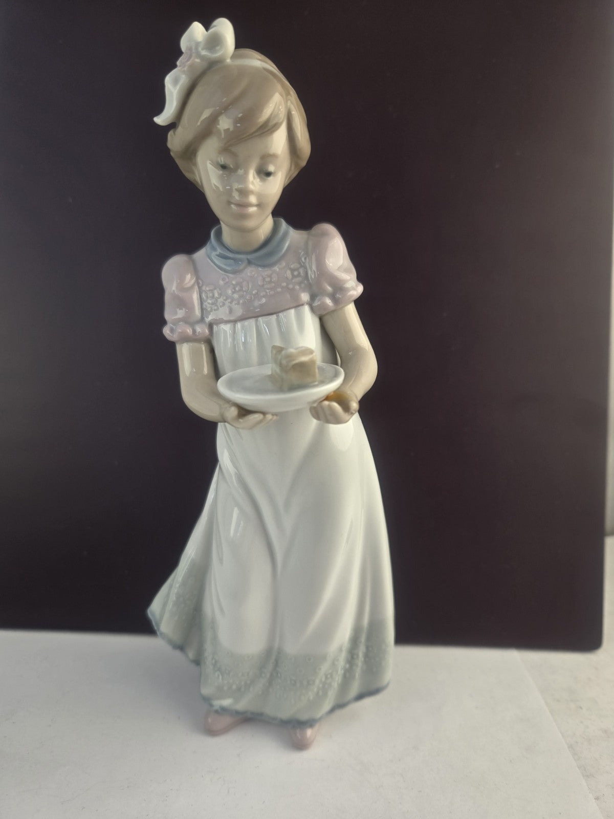 Lladro. Happy Birthday Girl Cake #5429 Figurine Spain No Box 8" Retire ...