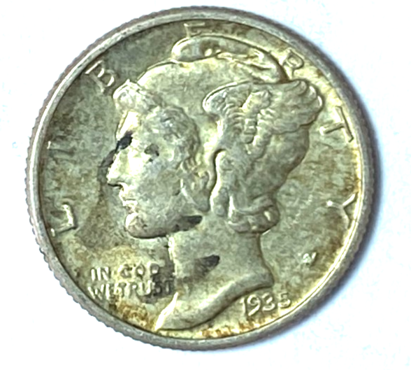 1935 10c Mercury Silver Dime Rare Ten Cents Philadelphia – Precious ...
