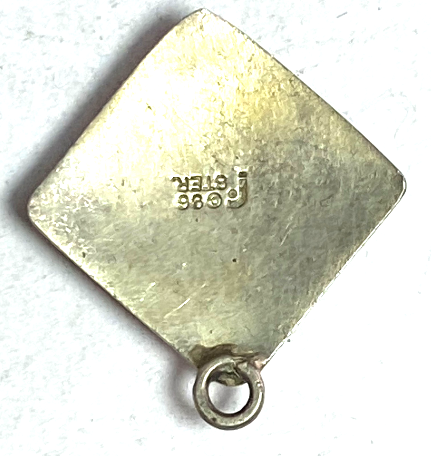 Sterling Silver Carol Felley Amethyst Square Earring Pendant 26mm x 23 ...