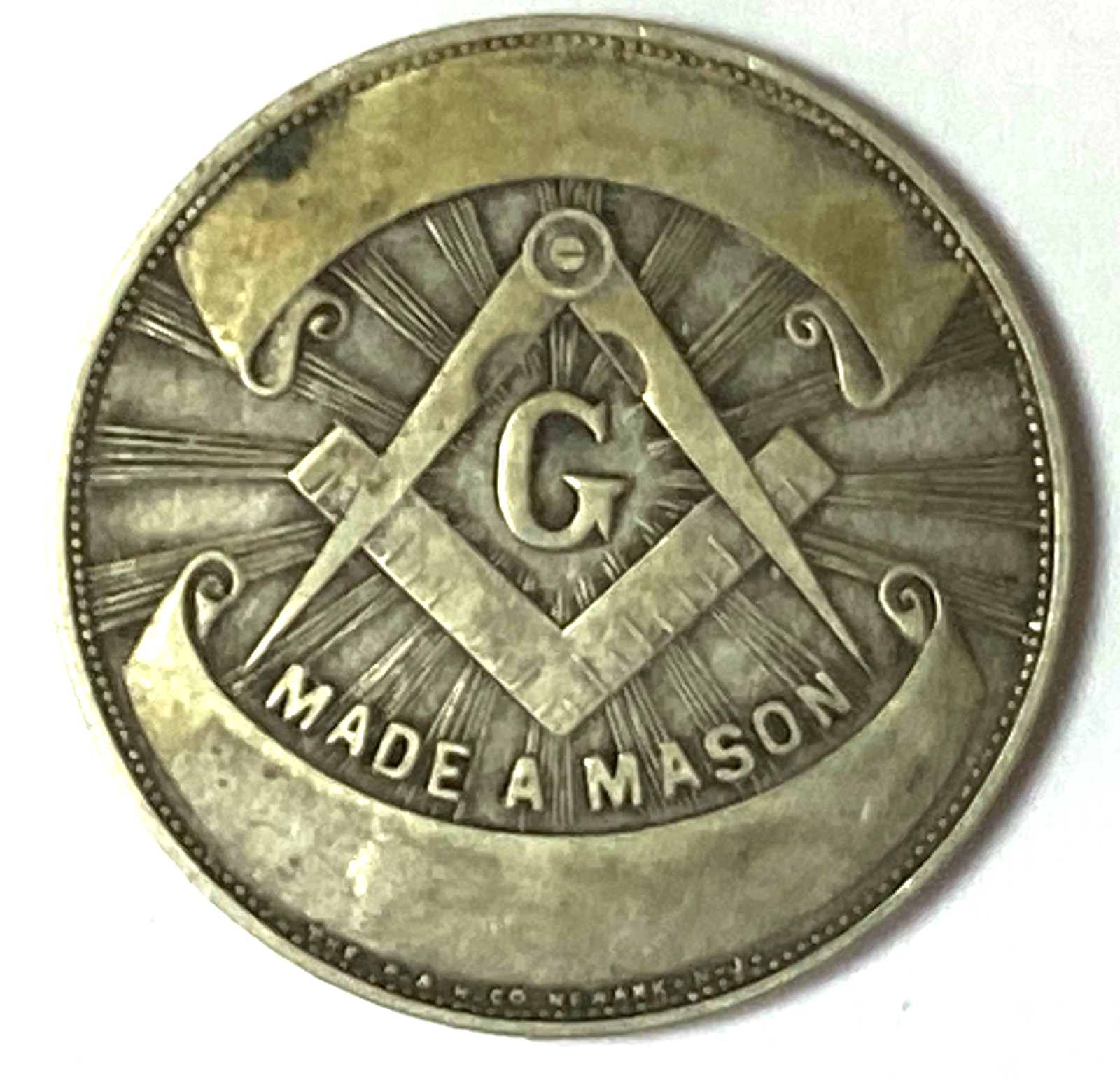 10-2-16 Masonic Lodge Lakewood Ohio 601 34mm Token No Monogram ...