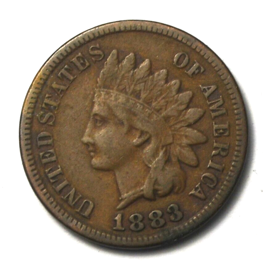1883 1c Indian Head Penny One Cent US Philadelphia – Precious Metals & Gems