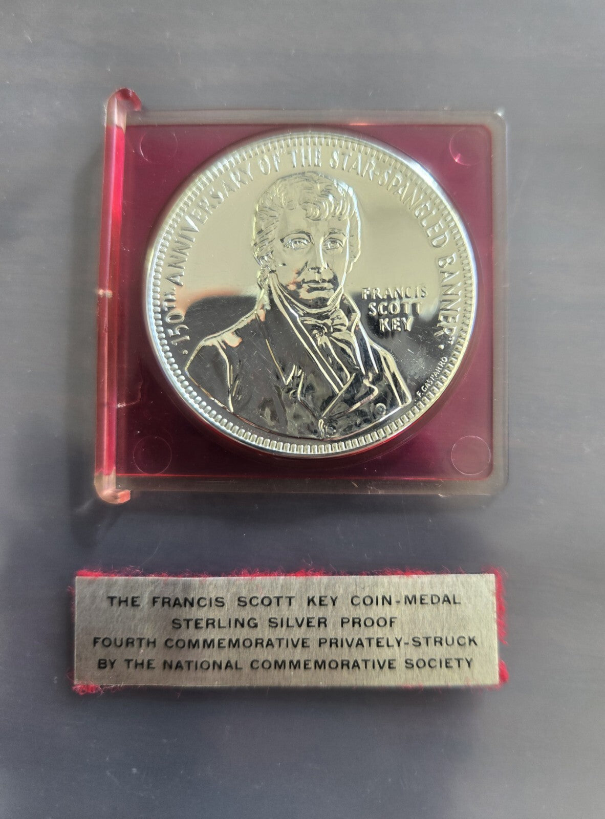 National Commemorative Society Francis Scott Medal Sterling Proof Coin ...