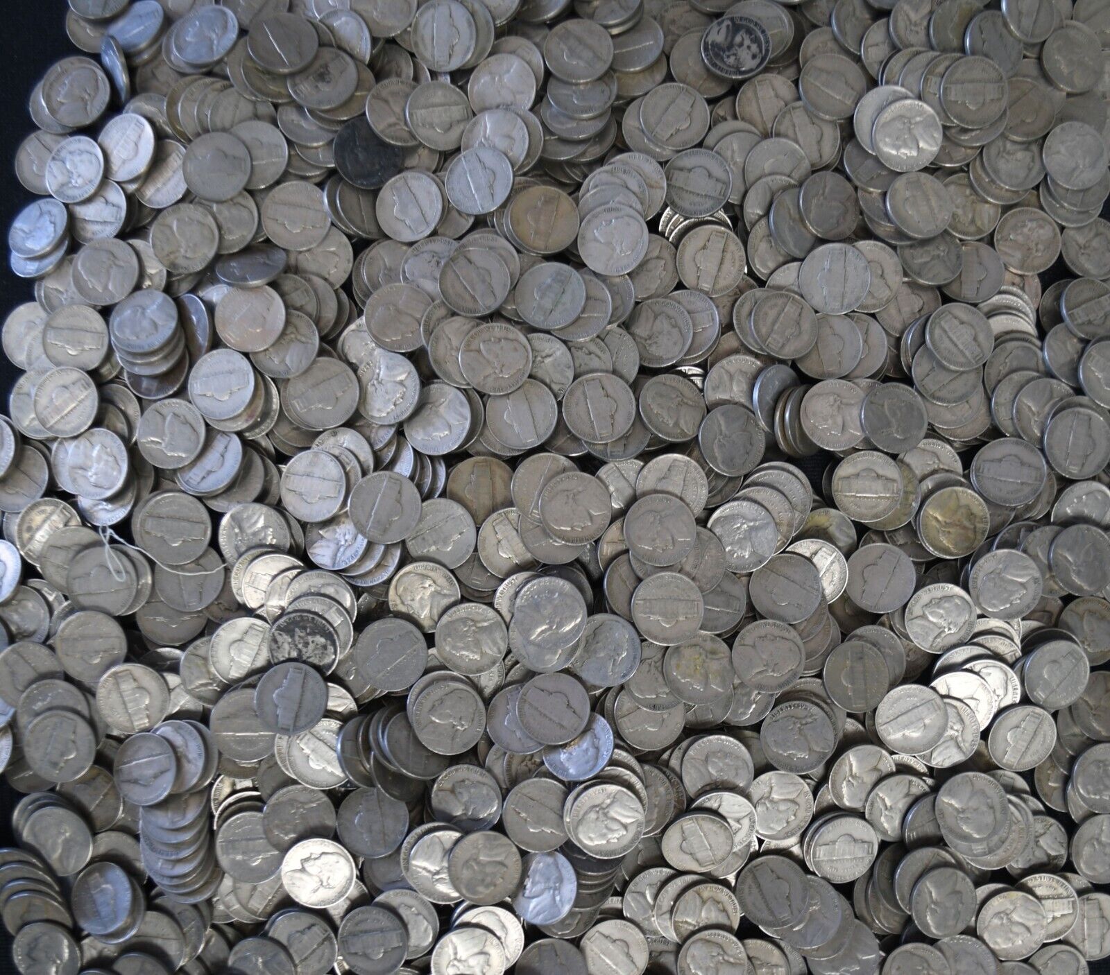 1330pc 1940's 5c Jefferson Nickels Five Cents 1940-42 1946-1949 No Sil ...