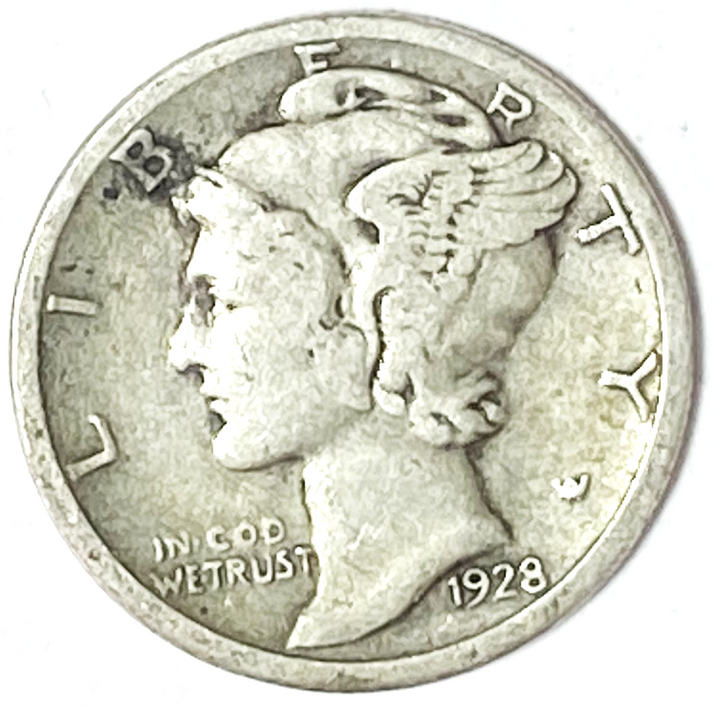 1928 S 10c Mercury Silver Dime Rare Ten Cents San Francisco – Precious ...