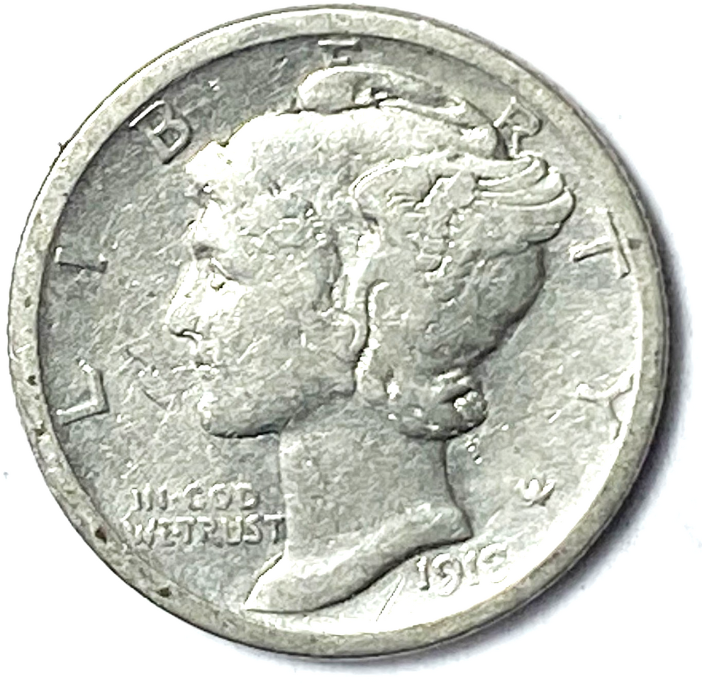 1918 S Mercury Silver Dime Rare Ten Cents San Francisco – Precious ...