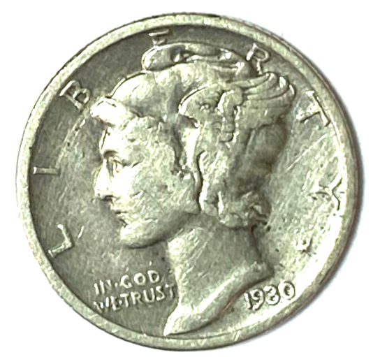 1930 10c Mercury Silver Dime Rare Ten Cents Philadelphia – Precious ...