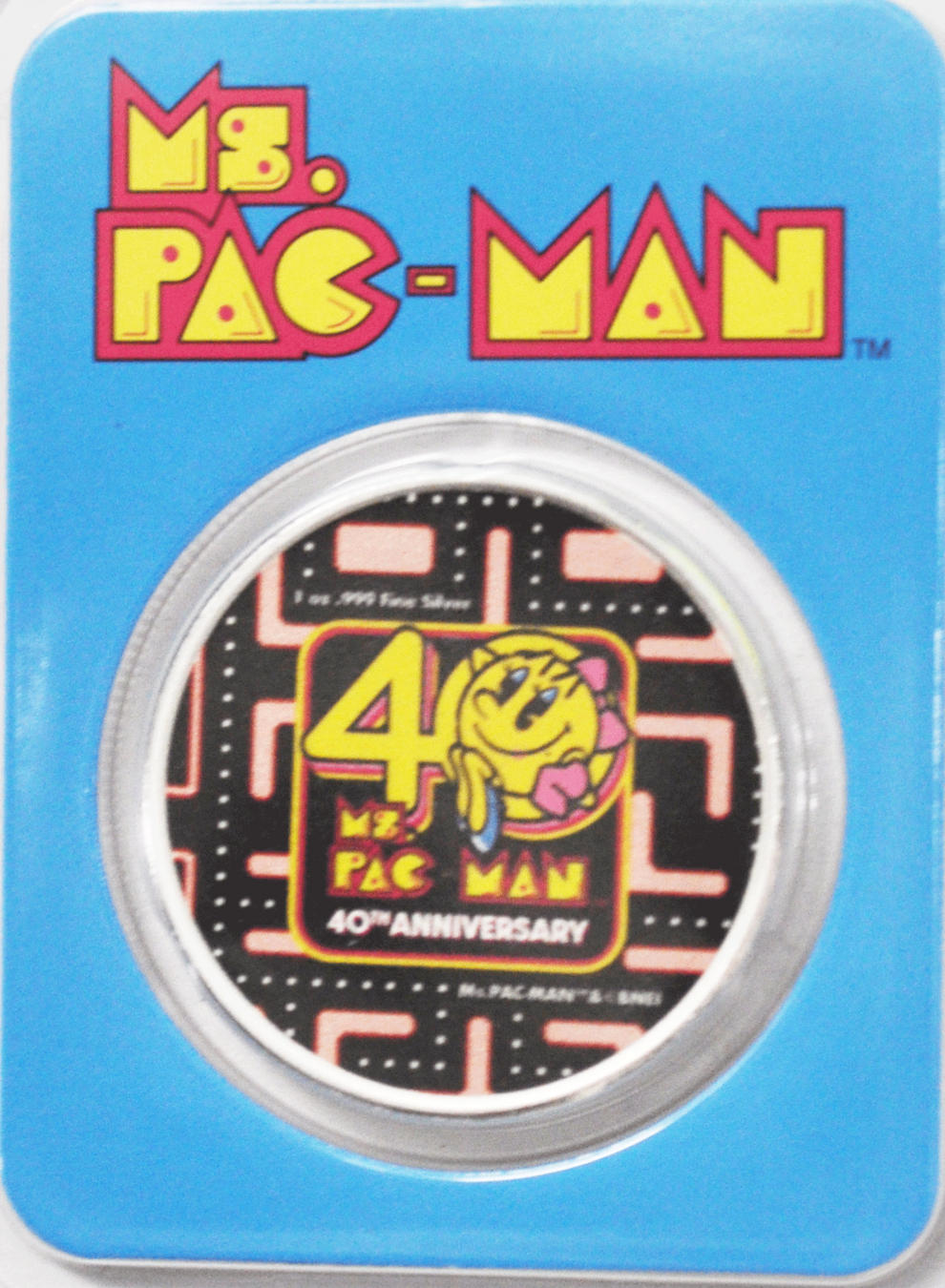 2021 $2 Niue 1 oz Silver Ms Pacman Colorized Coin – Precious Metals & Gems