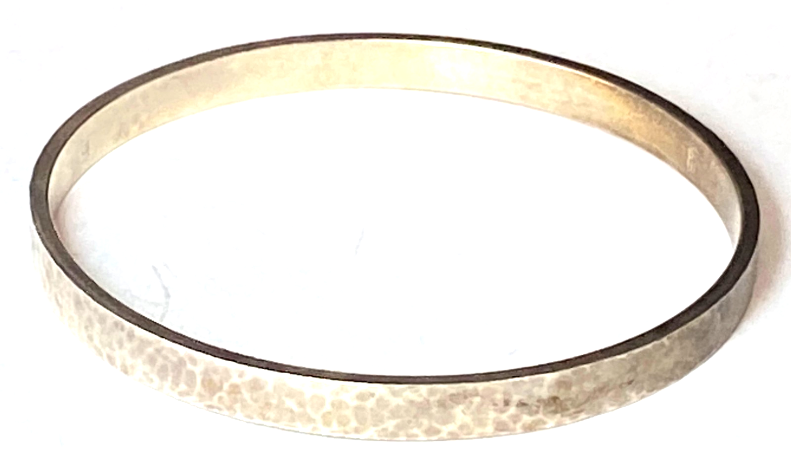 Sterling Silver James Avery Hammered Bangle 5mm Medium Bracelet ...