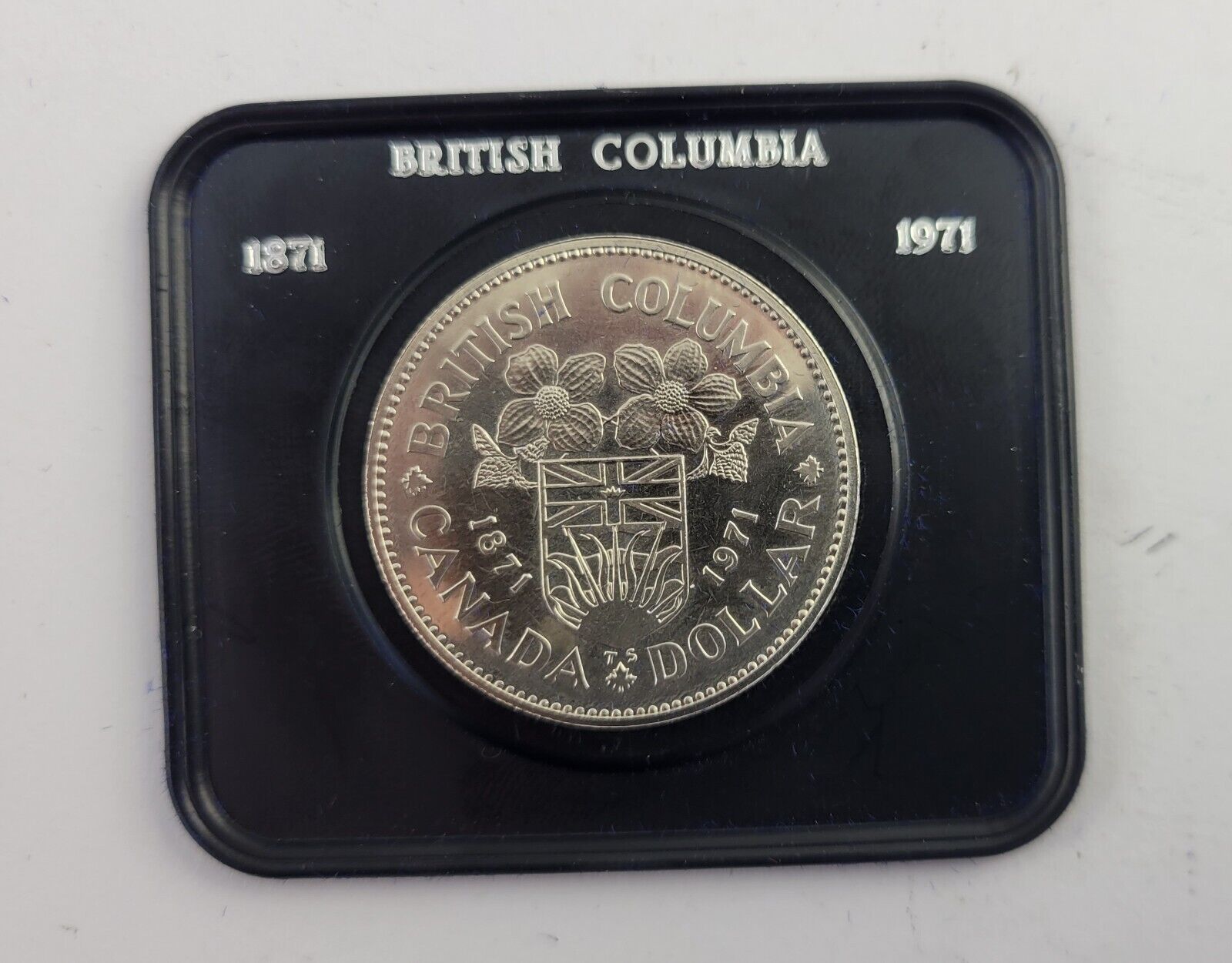 1871-1971 Canada British Columbia Commemorative Nickel Dollar w/Box ...