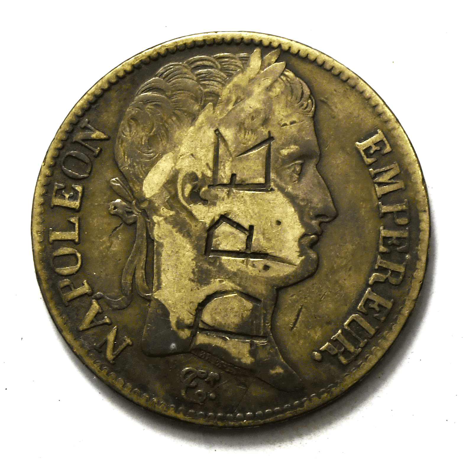 1811 A France 5 Five Francs Silver Coin KM# 694.1 Monogrammed Napoleon ...