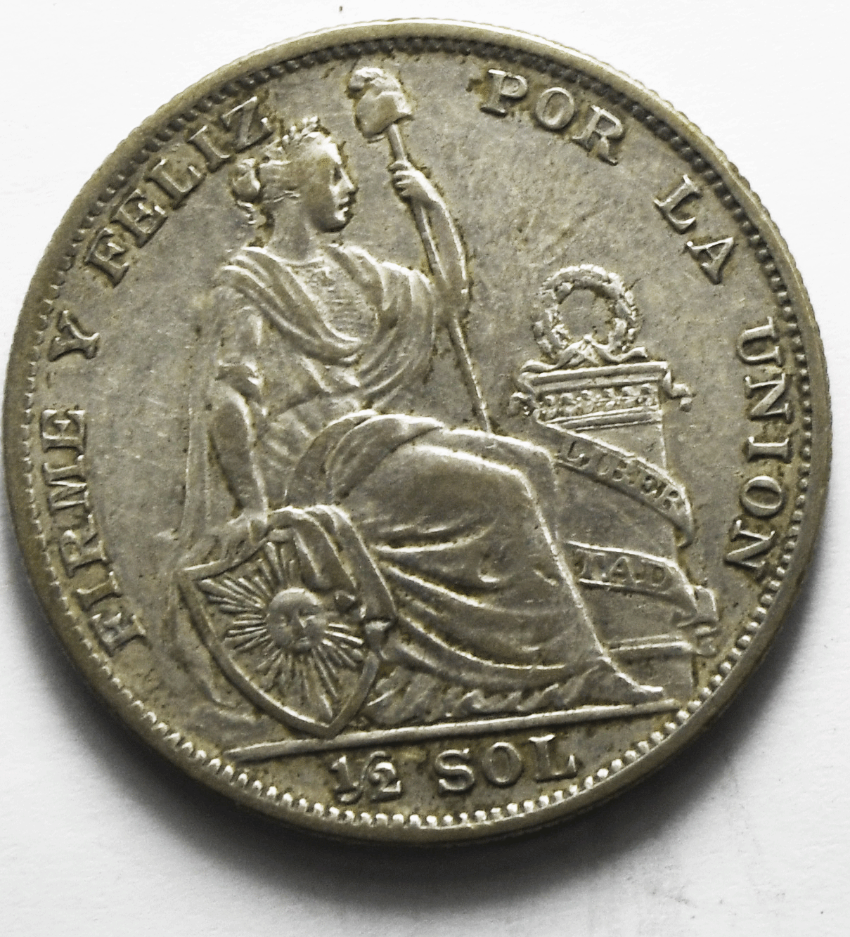 1935 LIMA Peru 1/2 Sol Silver Coin KM# 216 – Precious Metals & Gems