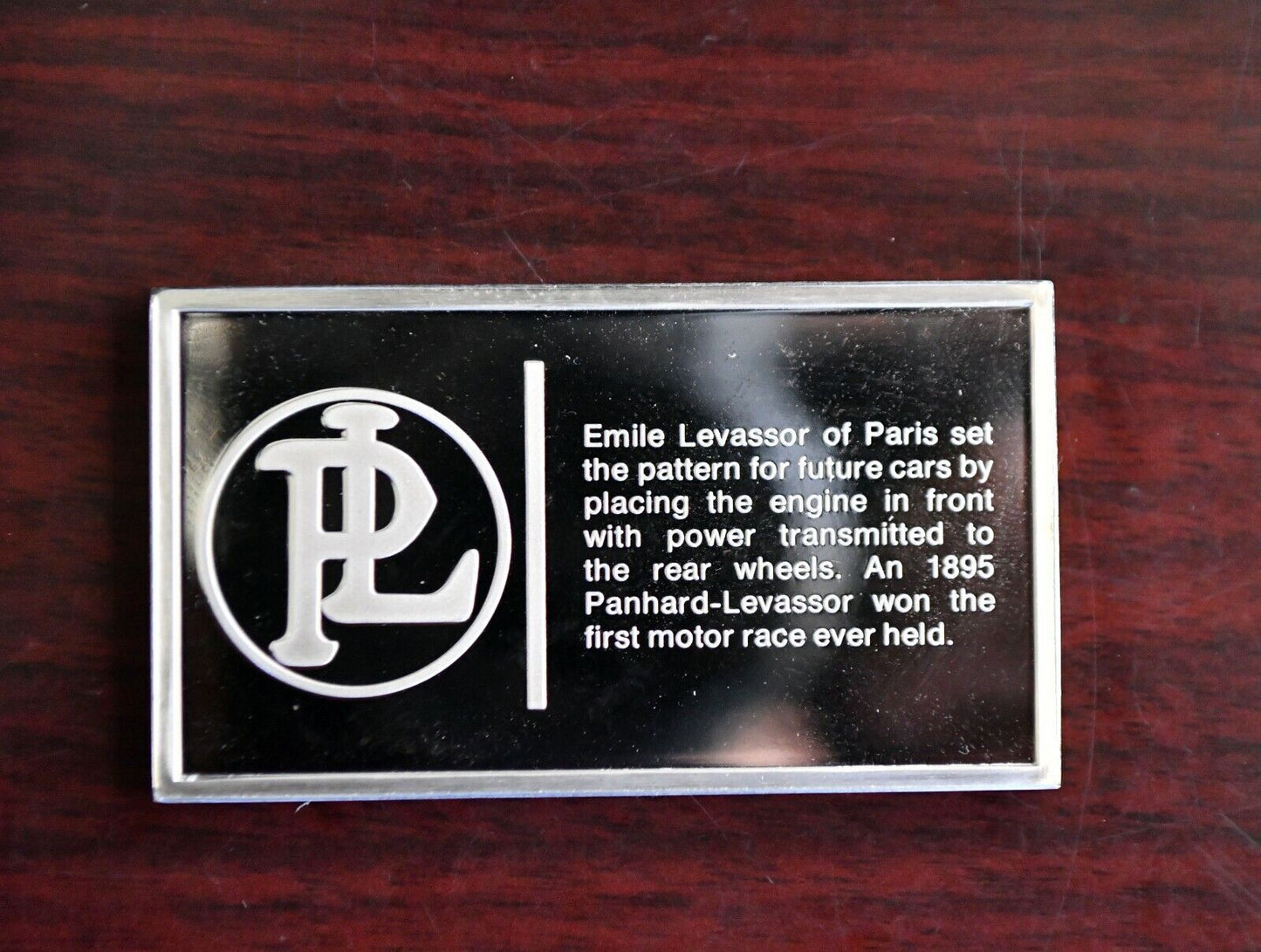 1895 Panhard Levassor Centennial Car Ingot Collection Sterling Frankli ...