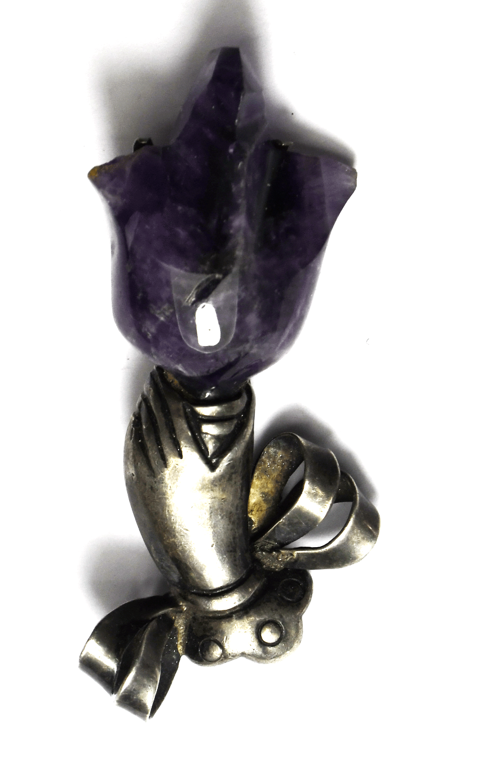 Sterling Freedom Liberty Torch Amethyst Flame Brooch Pin 70mm x 34mm ...