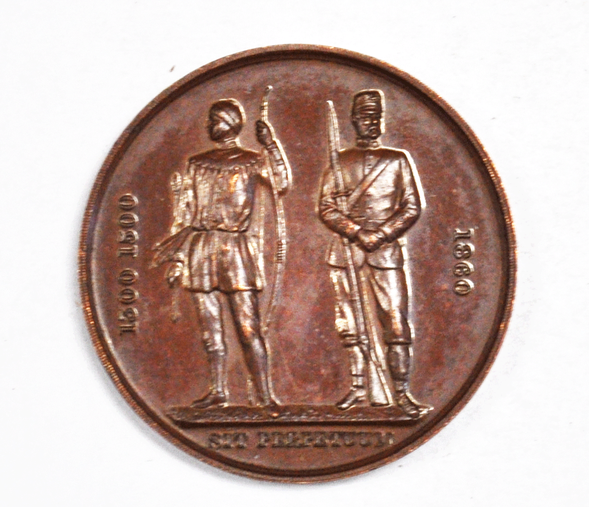 Sit Perpetuum Rifleman Medal Astor County Championship 1932 38mm Bronz ...
