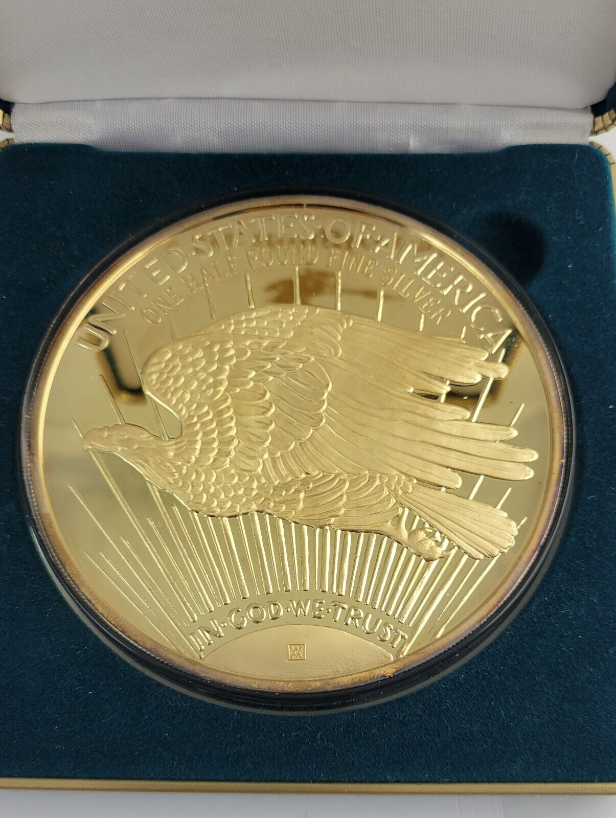 1997 Washington Mint Giant Half Pound (8.oz) Golden Eagle w/Box .999 F ...