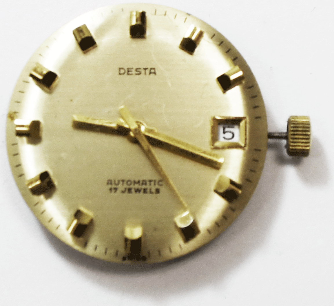 ETA 2782 Desta 17J Automatic Watch Movement Date Stem & Crown ...